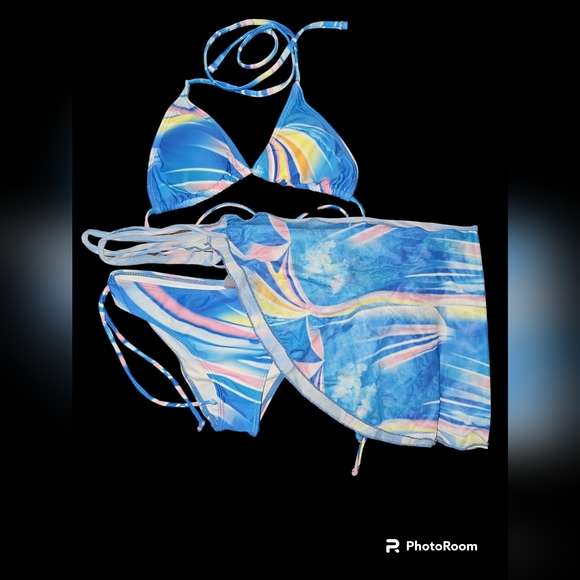 ROMWE | Swim | Nwt 3 Piece Bikini Swimsuit Set | Poshmark